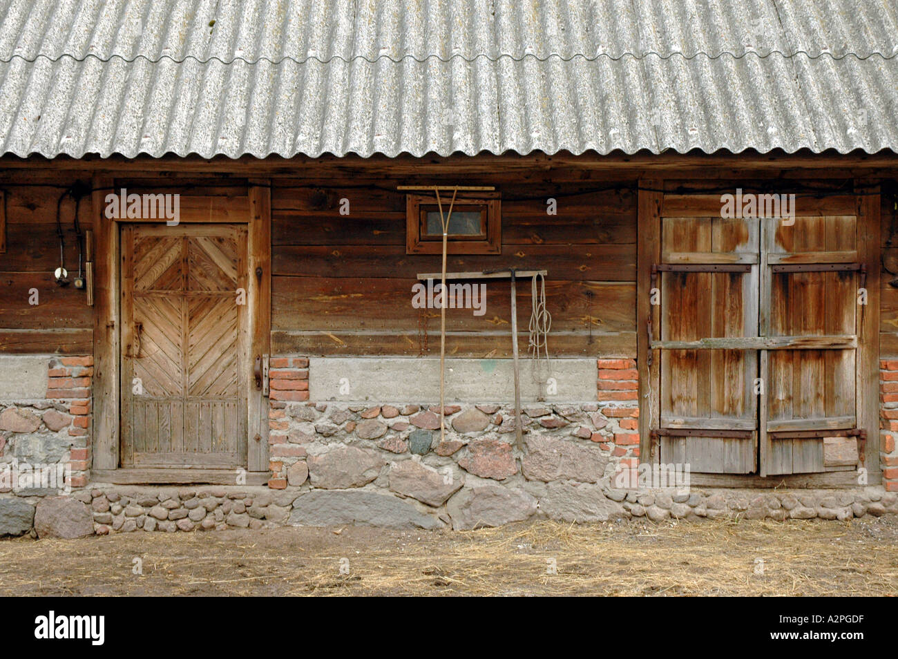 Old polish byre Stock Photo - Alamy