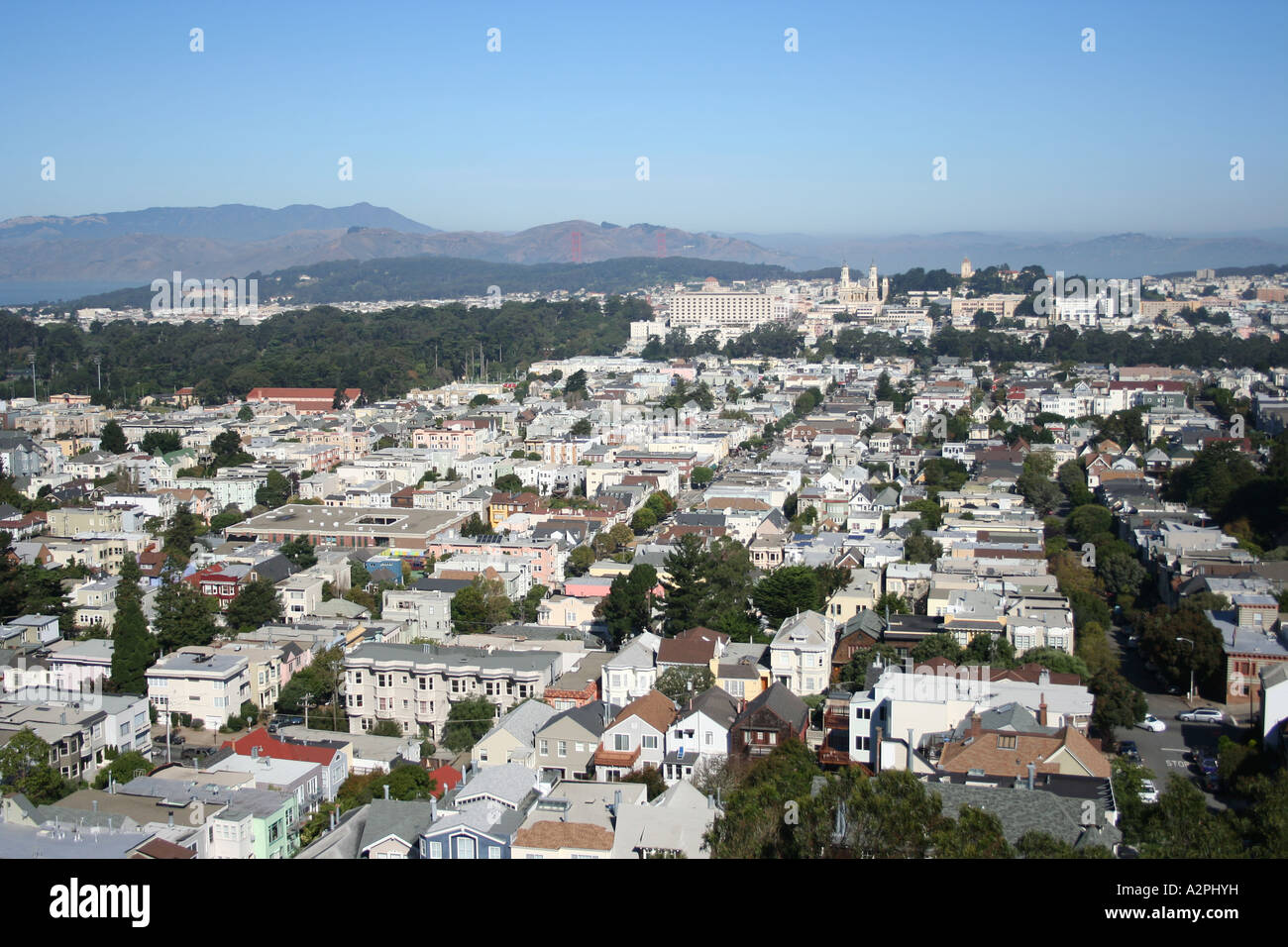 San Francisco neighbourhood of Western Addition October 2006 Stock ...