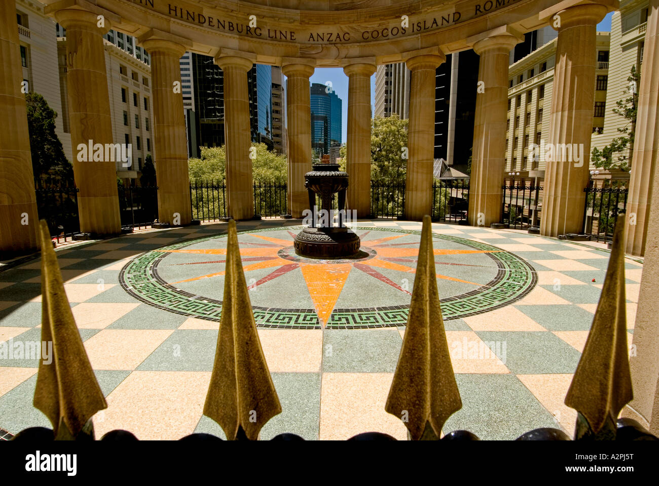 Shrine of Rememberance Anzac Square Brisbane Queensland Australia Stock ...