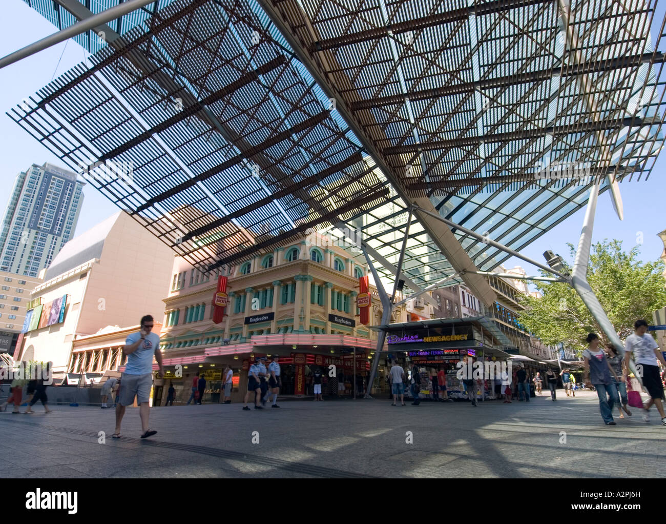 Queens Street Mall Brisbane Queensland Australia Stock Photo - Alamy