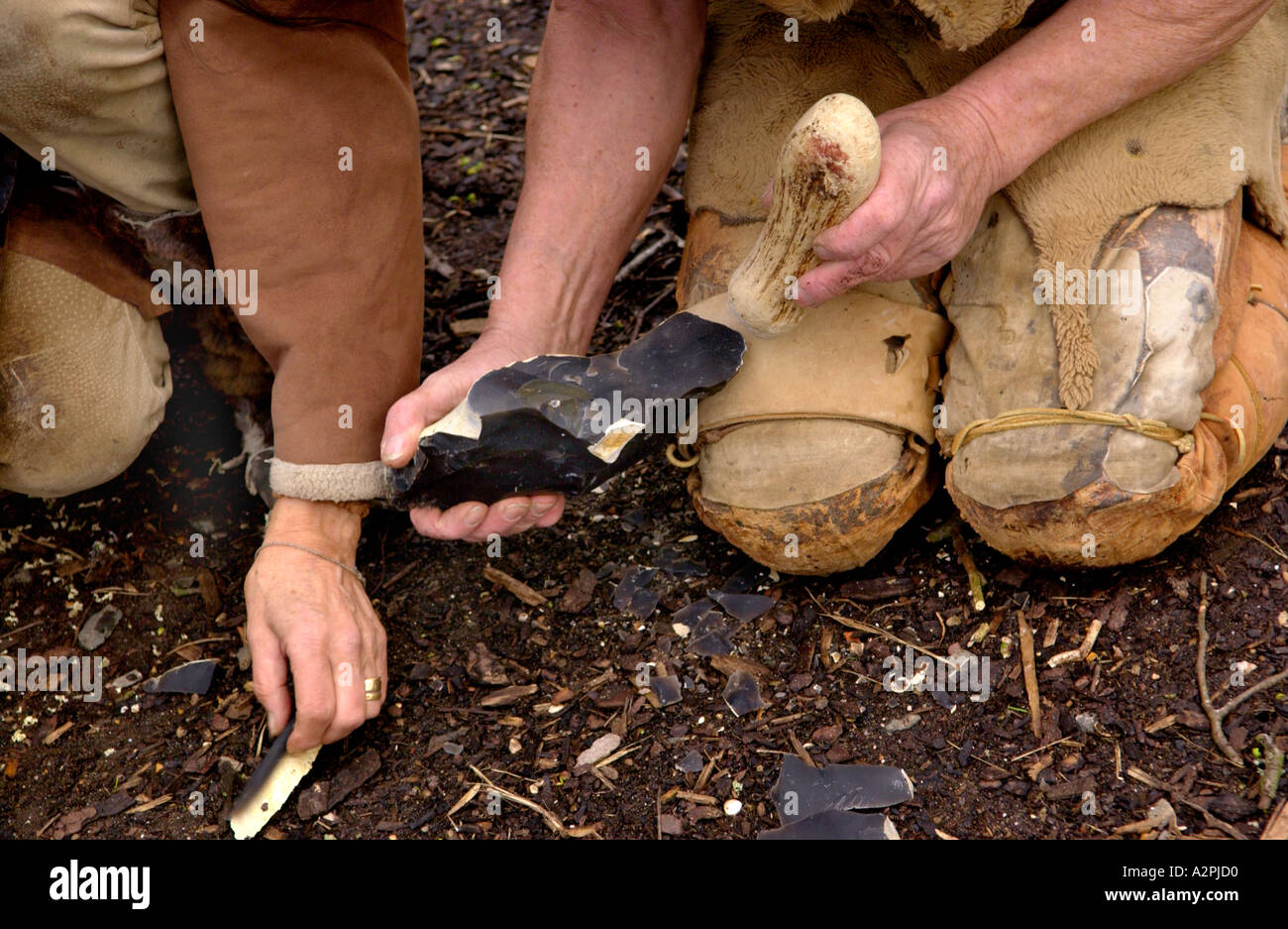 Flint Knapping High Resolution Stock Photography and Images - Alamy