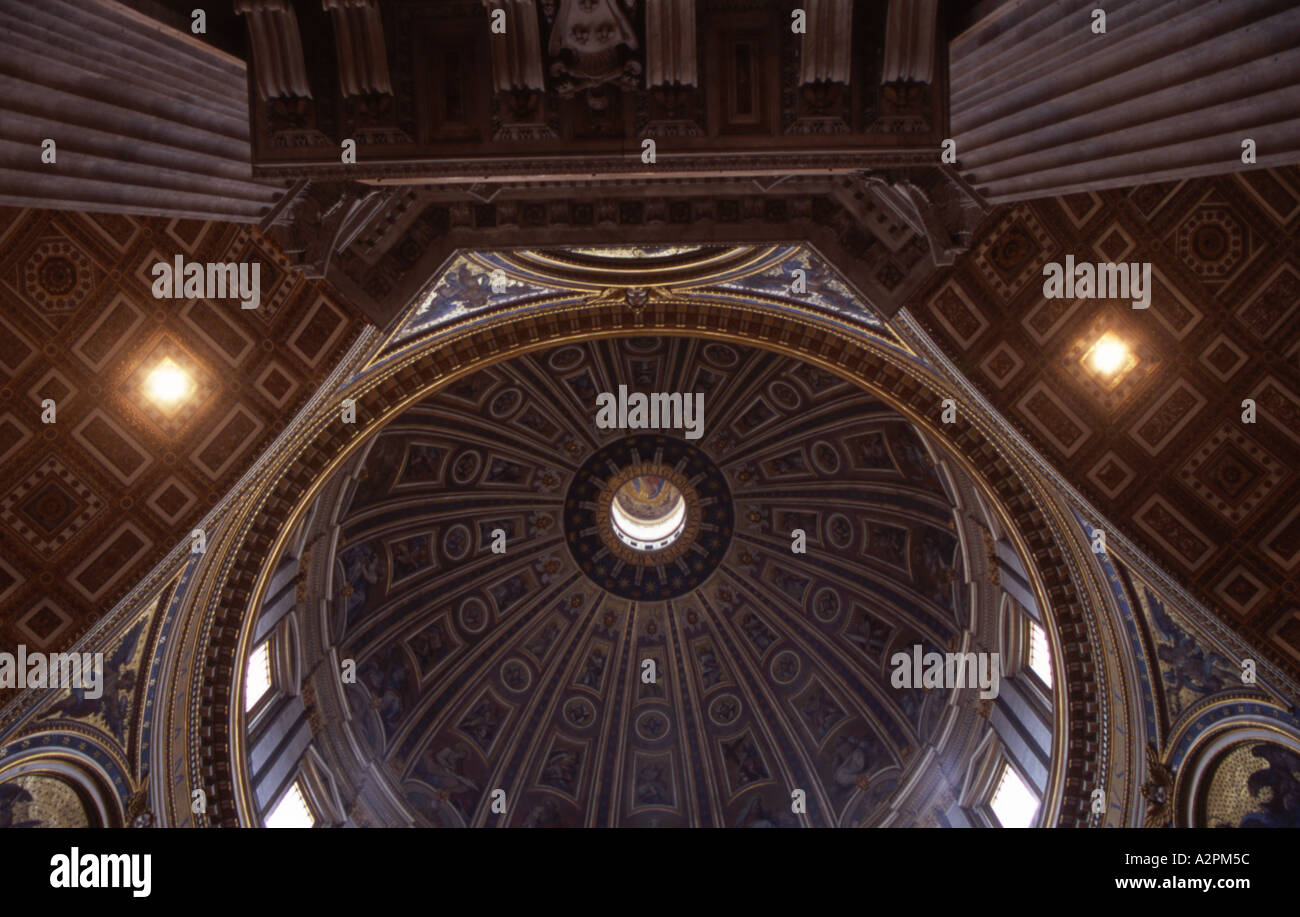 Roof of St Peters Cathedral in Vatican City Rome Stock Photo - Alamy