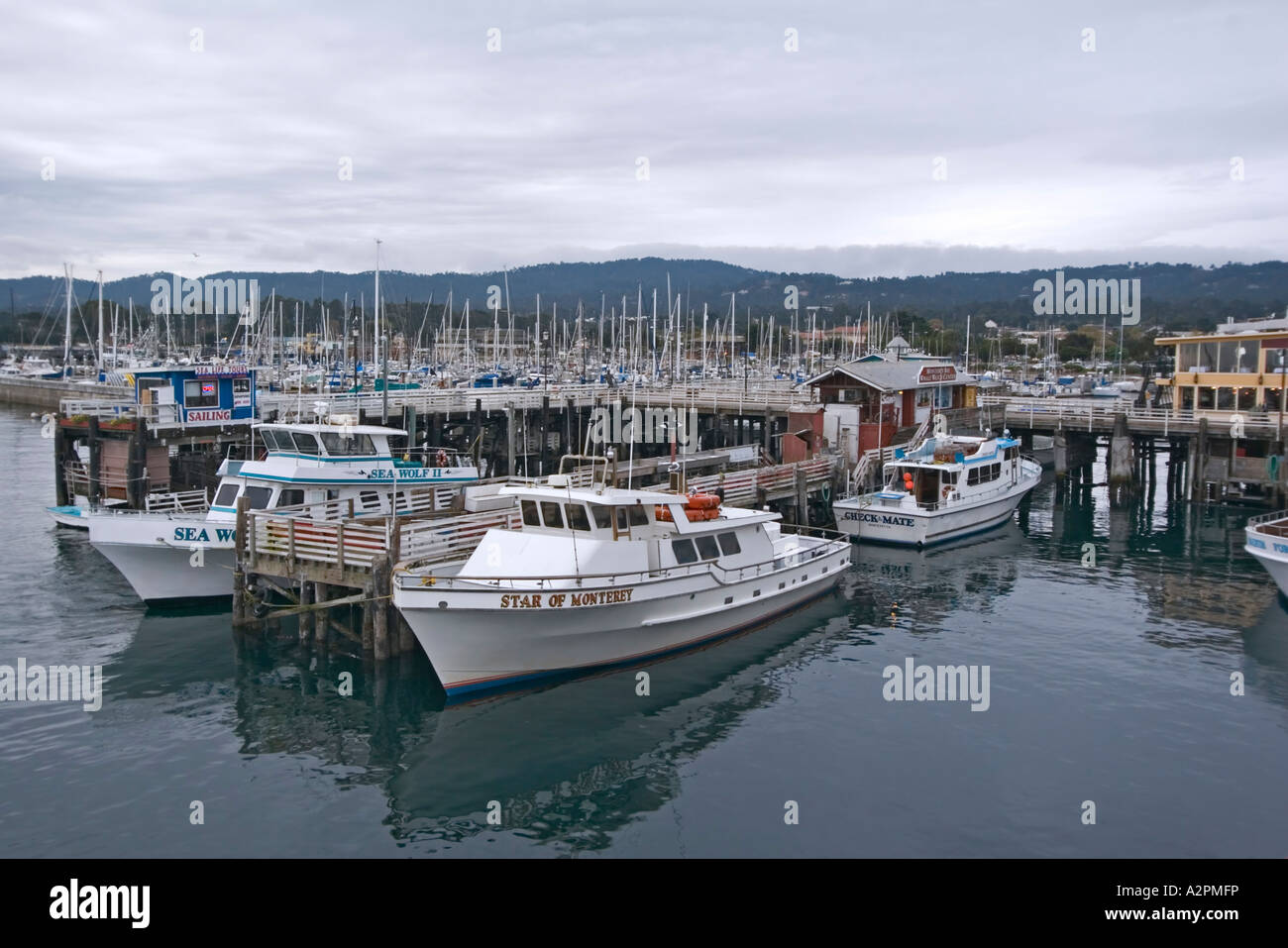 Monterey harbour California USA Stock Photo - Alamy