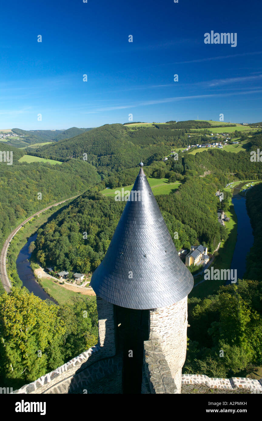 Chateau de Bourscheid, Luxembourg Ardennes, Luxembourg Stock Photo - Alamy