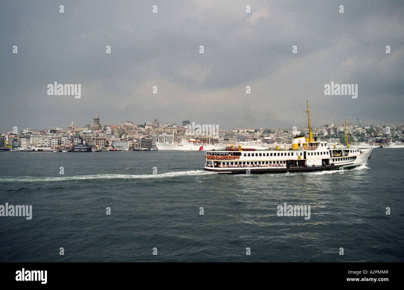 Passenger ferry sailing to Buyukada, Princes Islands, Sea of Marmaris ... Passenger ferry sailing to Buyukada, Princes Islands, Sea of Marmaris ...