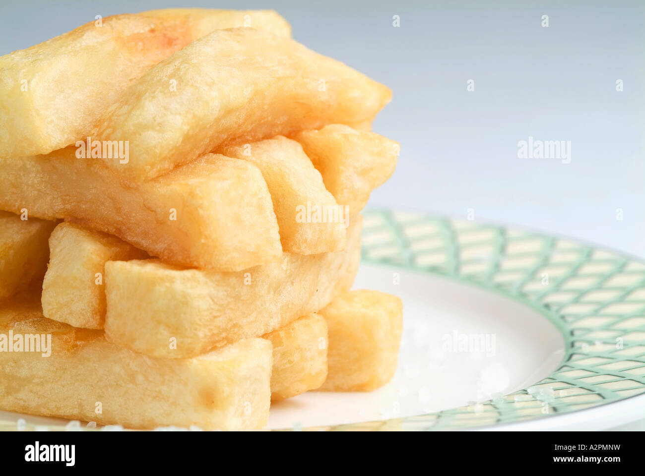 Chunky Chips, Jenga style Stock Photo - Alamy