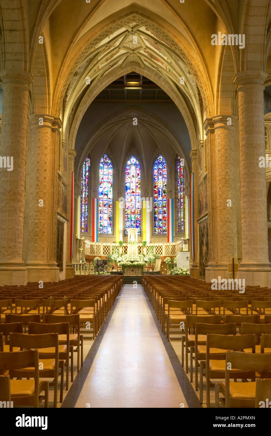 Interior of the Cathedrale Notre Dame, Luxembourg City Stock Photo - Alamy