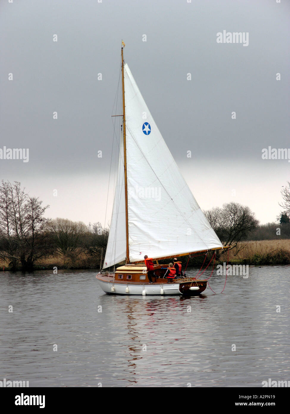 Sailing on the River Bure at Horning Norfolk Stock Photo - Alamy