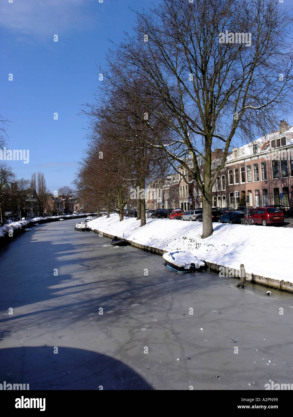 Dutch Winter in Haarlem Holland Stock Photo - Alamy