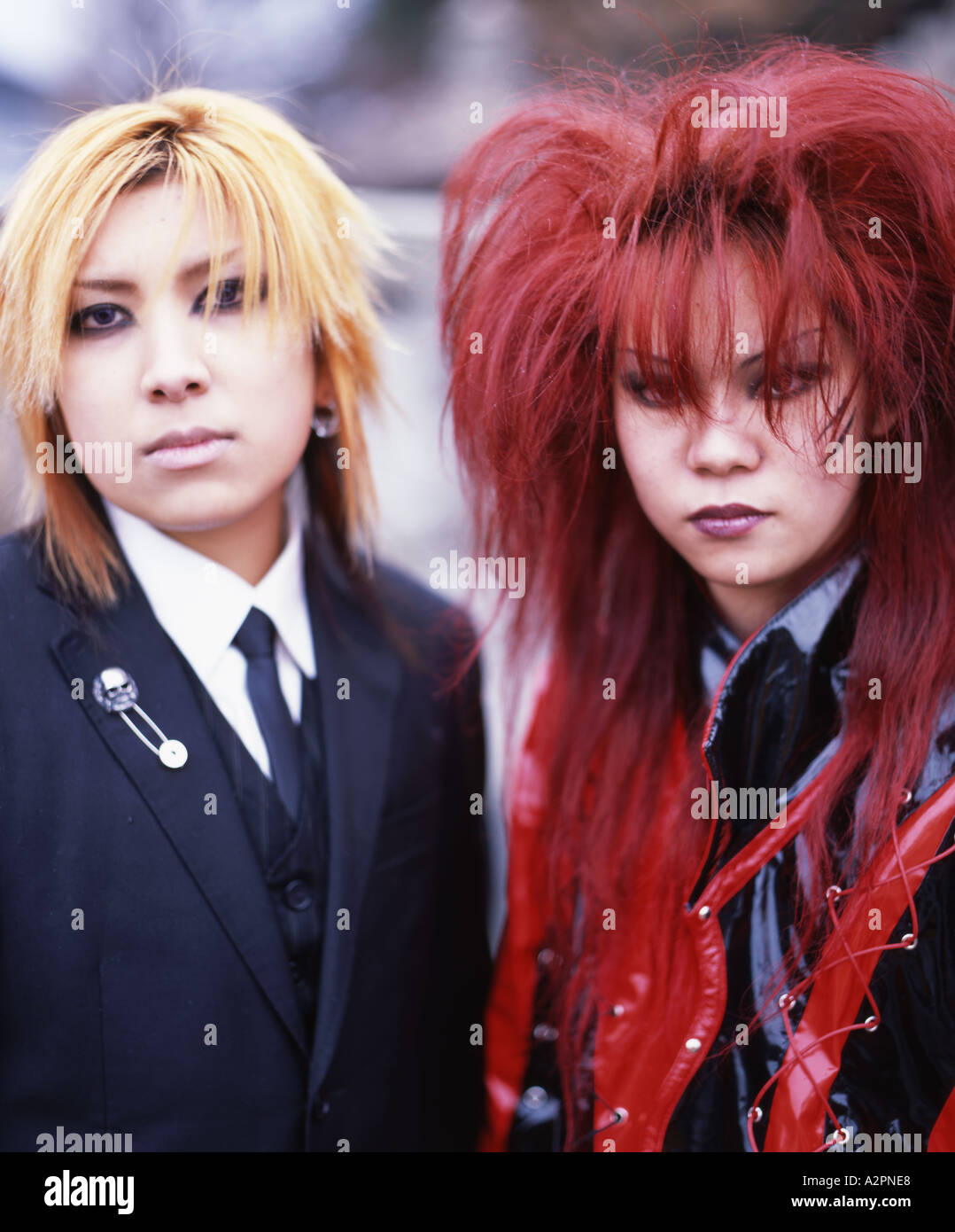Cosplay goths outside of Harajuku station in Tokyo Stock Photo - Alamy