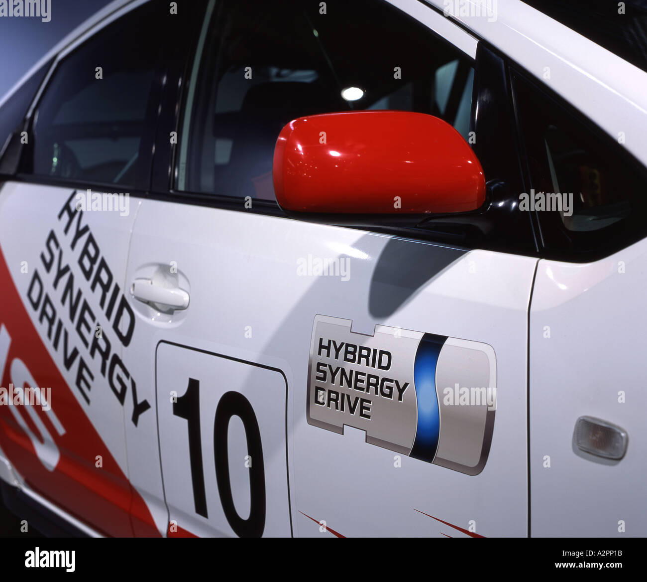 Toyota Prius Hybrid car at Toyota showroom in Daiba Tokyo Stock Photo ...
