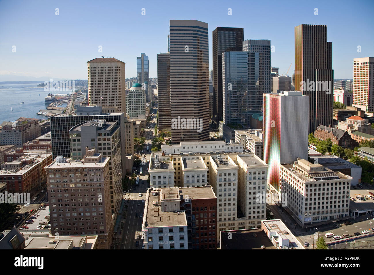 Seattle downtown from smith tower hi-res stock photography and images ...
