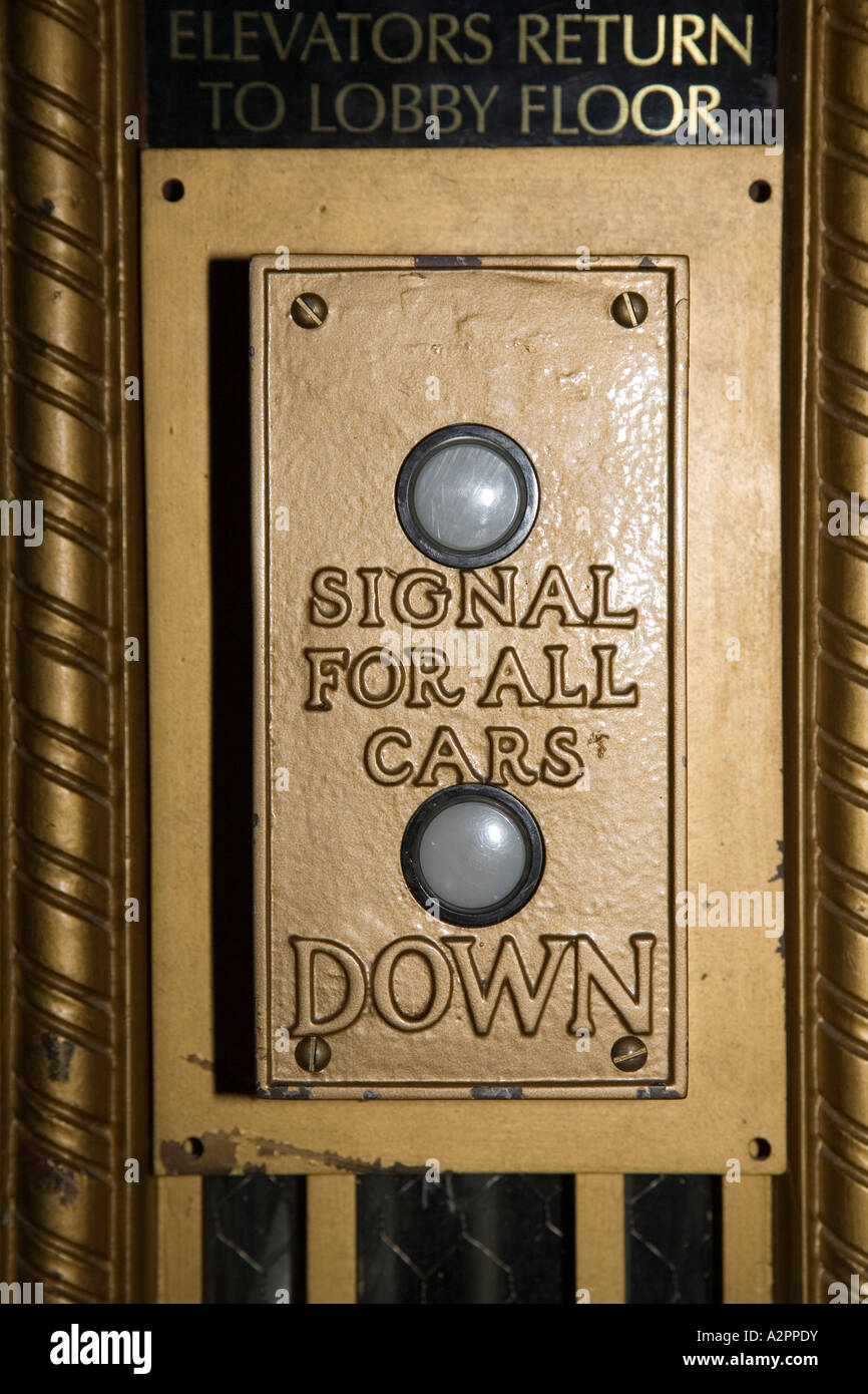 Old elevator buttons hi-res stock photography and images - Alamy