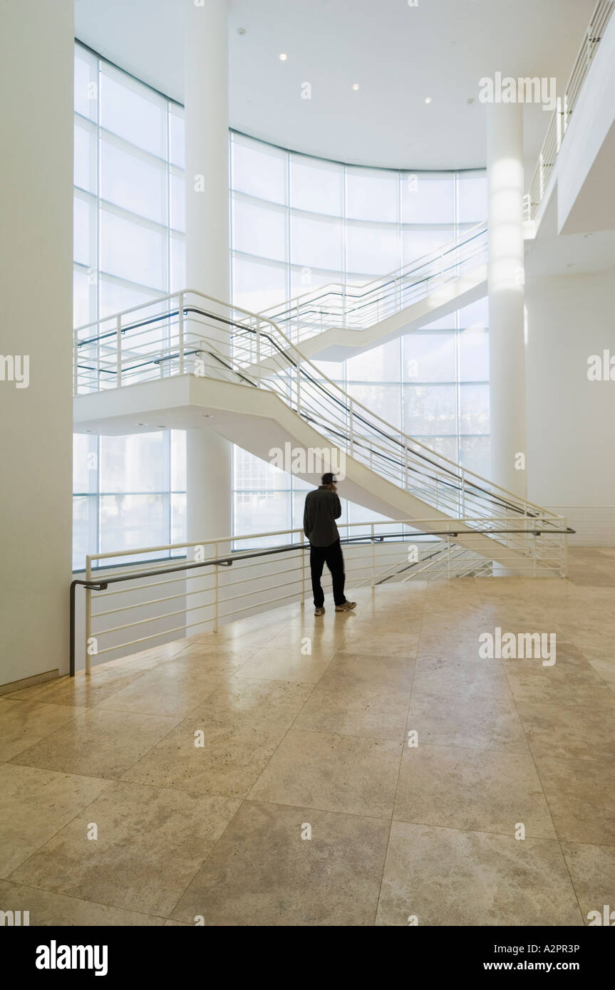 Interior detail, The Getty Centre, Los Angeles, California, USA Stock ...