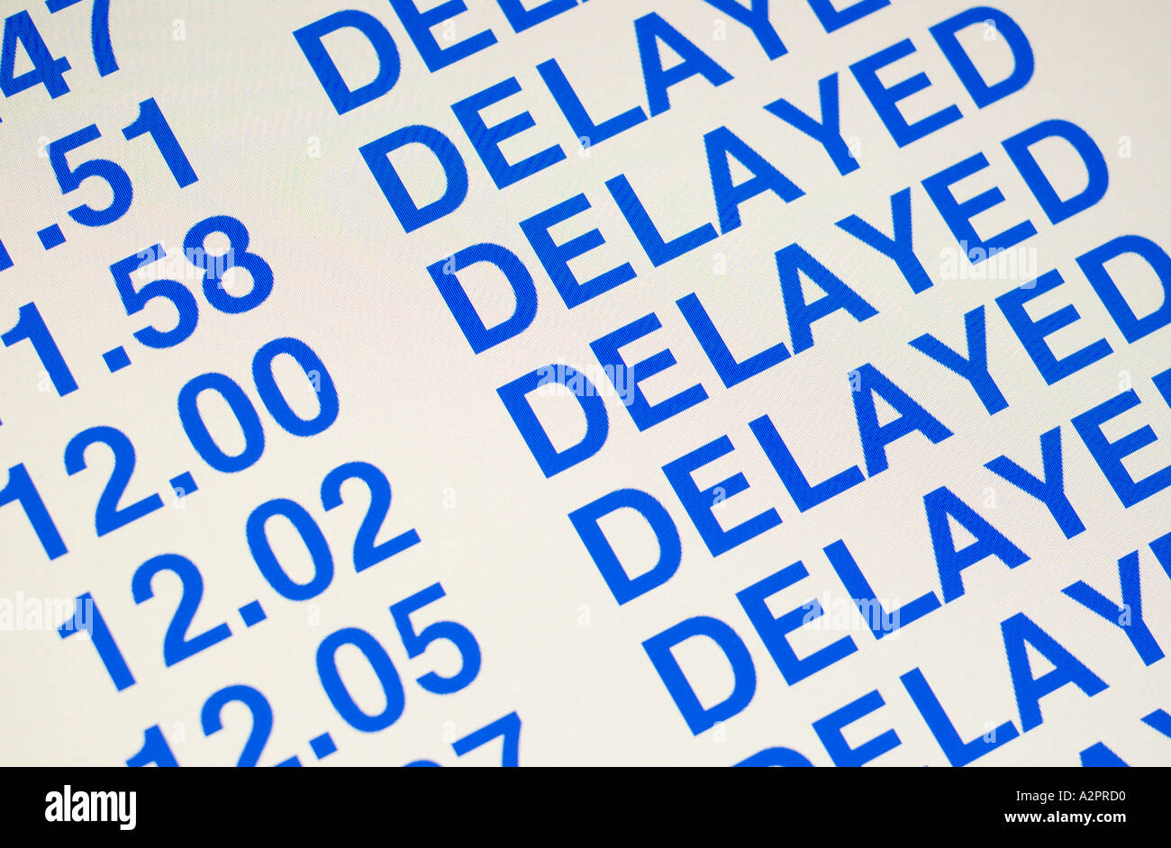 Delayed sign train hi-res stock photography and images - Alamy
