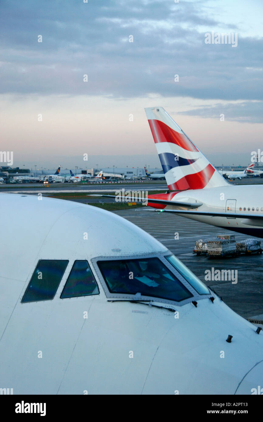 British Airways cockpit London Heathrow Stock Photo - Alamy
