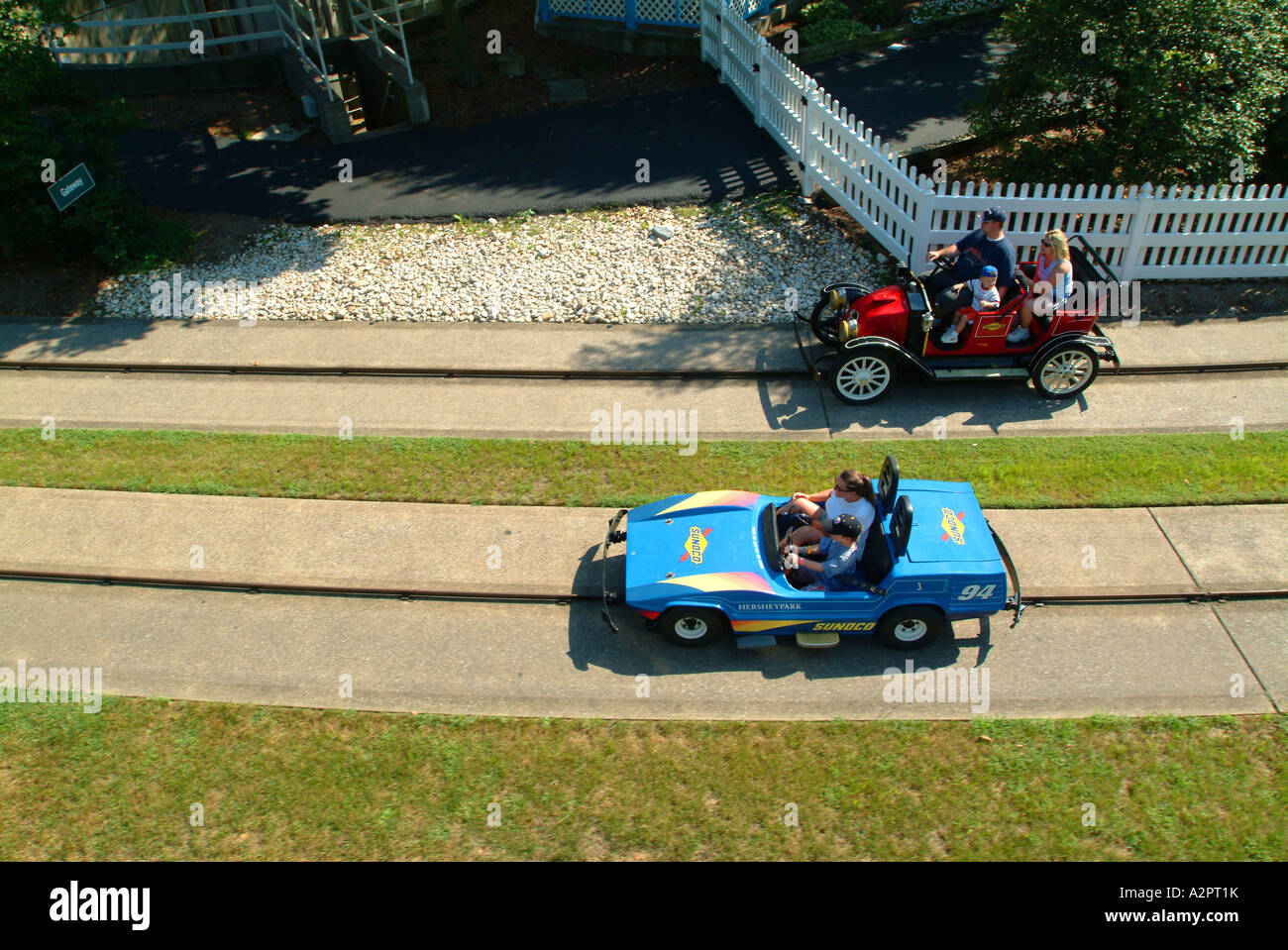 Kids can feel like they are driving a real car at Hershey Park Stock ...