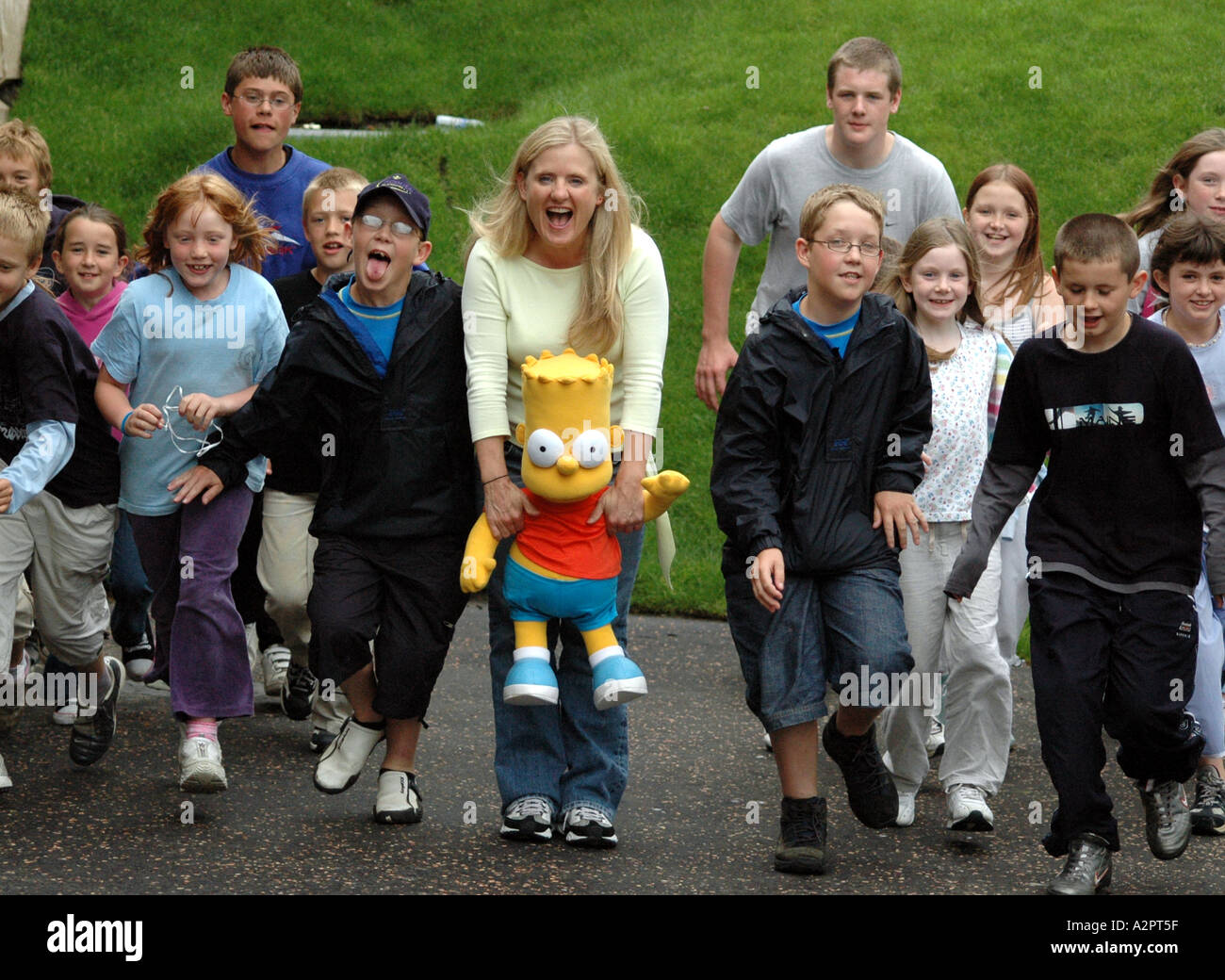 Nancy Cartwright the voice of Bart Simpson Princes Street Gardens ...