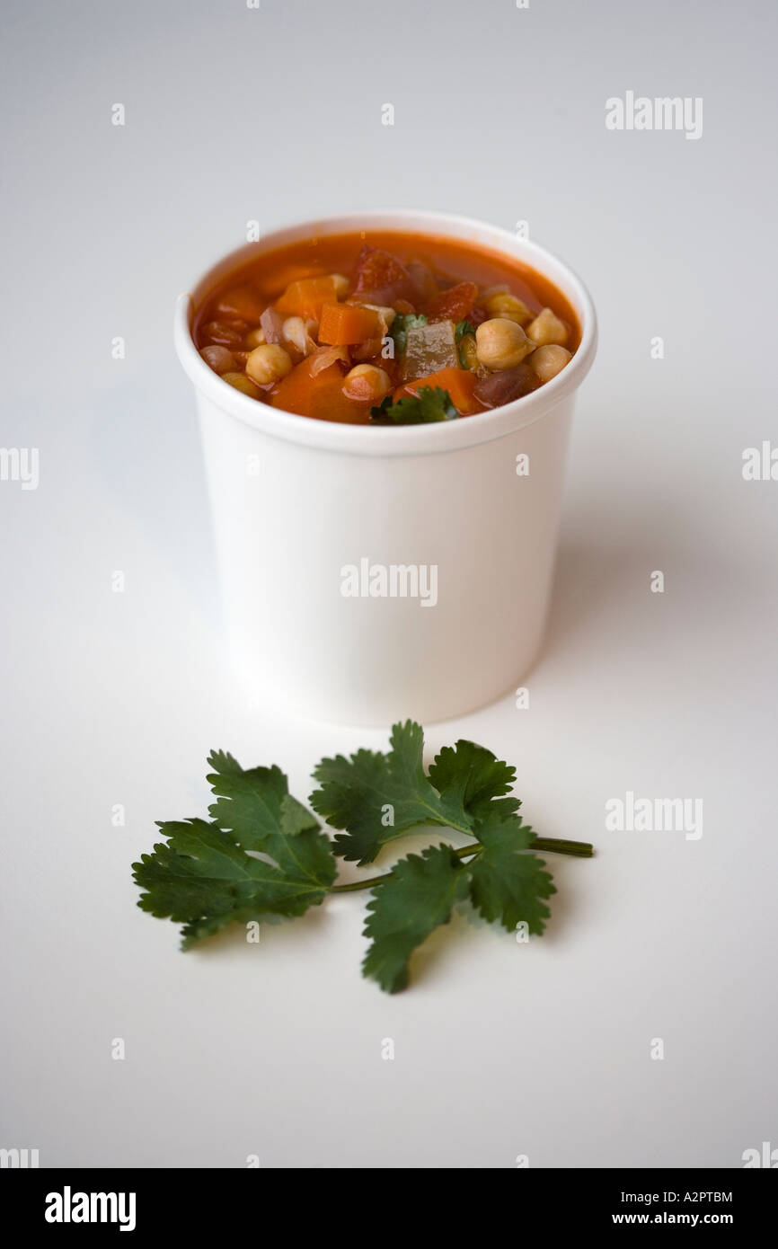Carton of Vegetable Soup Stock Photo - Alamy