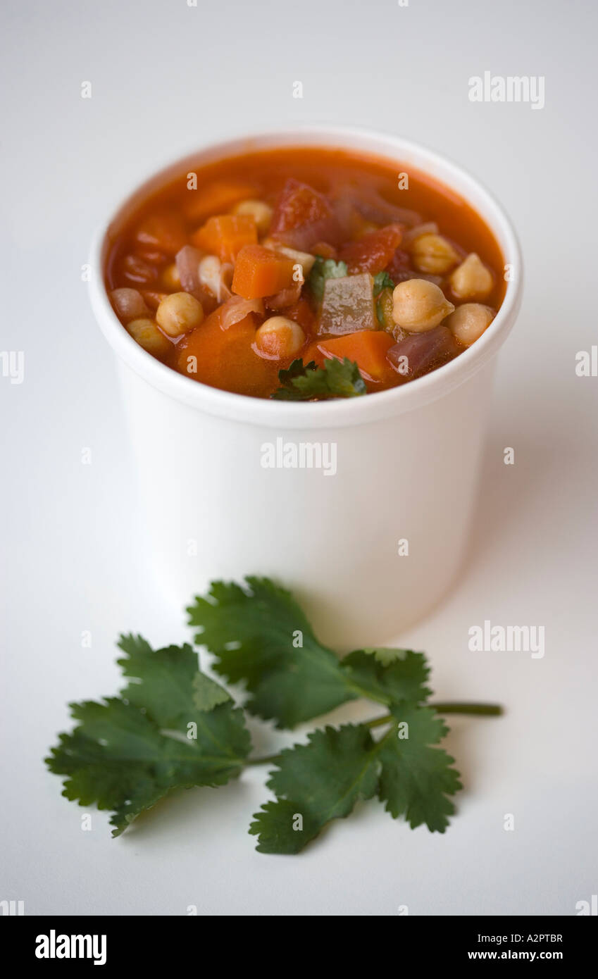 Carton of Vegetable Soup Stock Photo - Alamy
