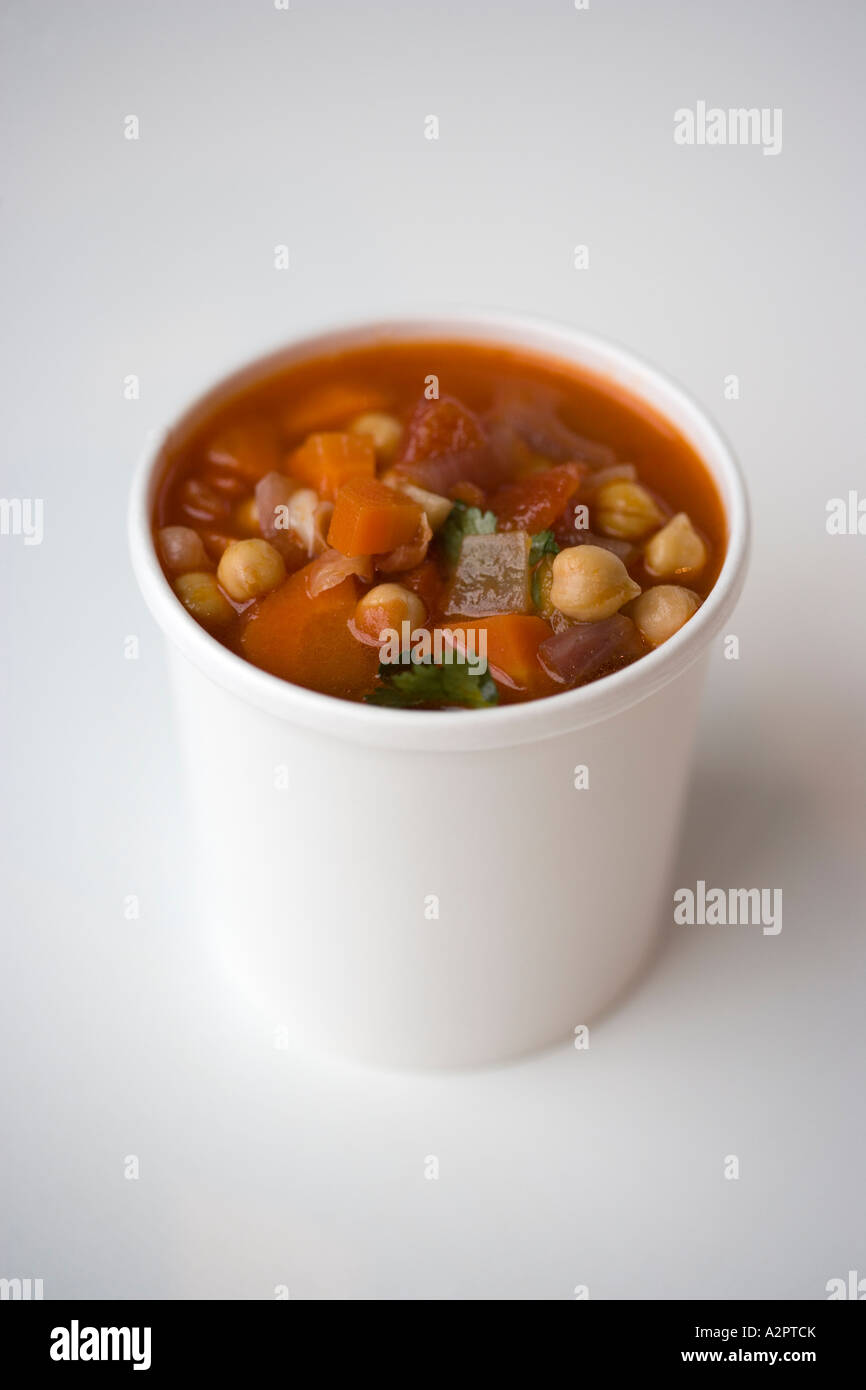 Carton of Vegetable Soup Stock Photo - Alamy