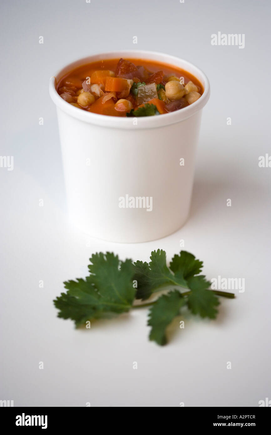 Carton of Vegetable Soup Stock Photo - Alamy