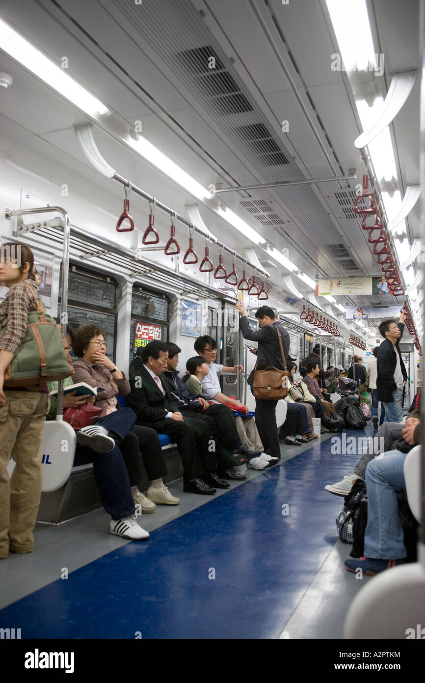Metro Train Seoul South Korea Stock Photo - Alamy