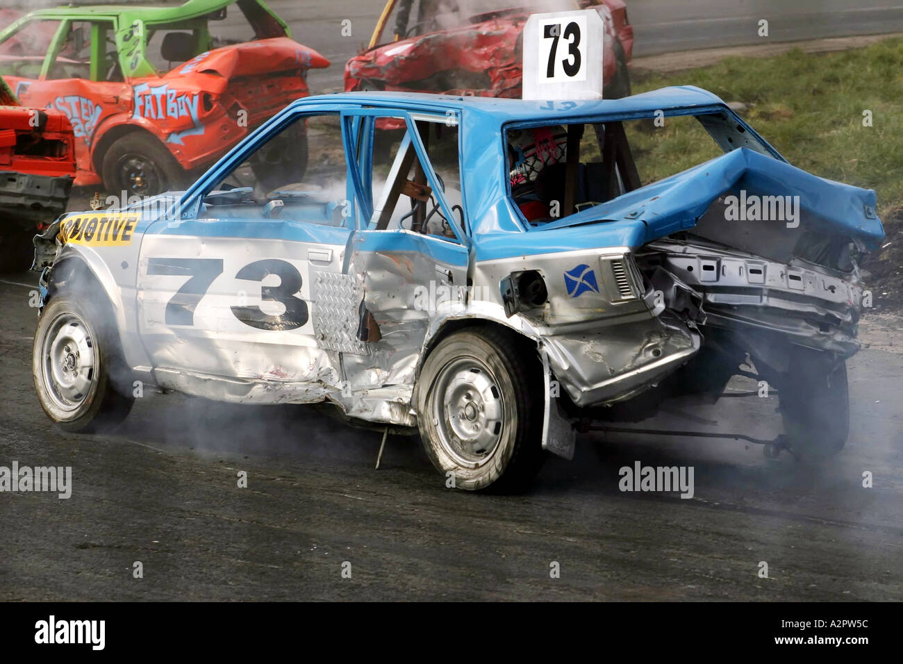 Stock car racing crash hi-res stock photography and images - Alamy