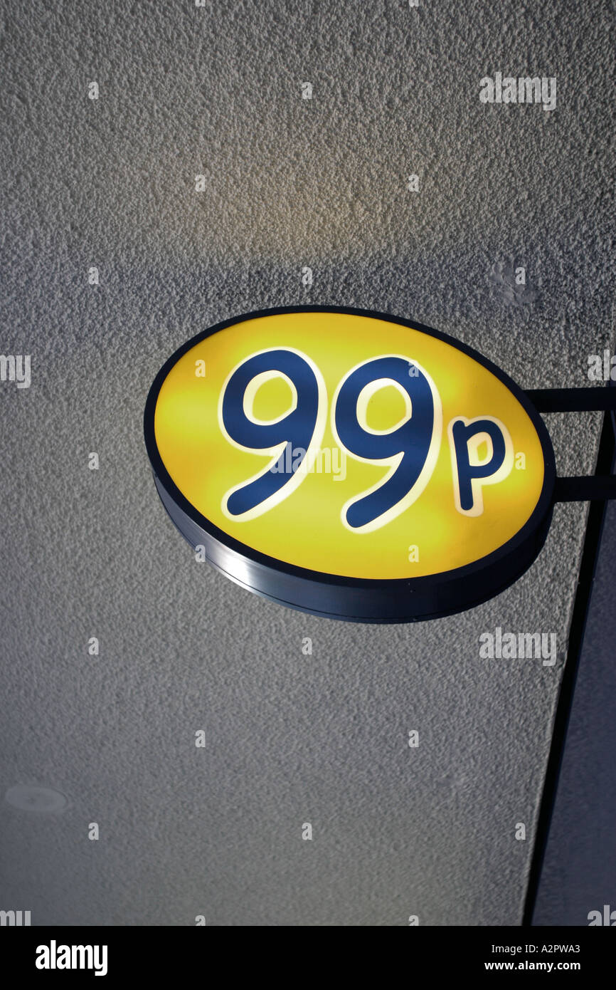 99 ice cream sign hi-res stock photography and images - Alamy