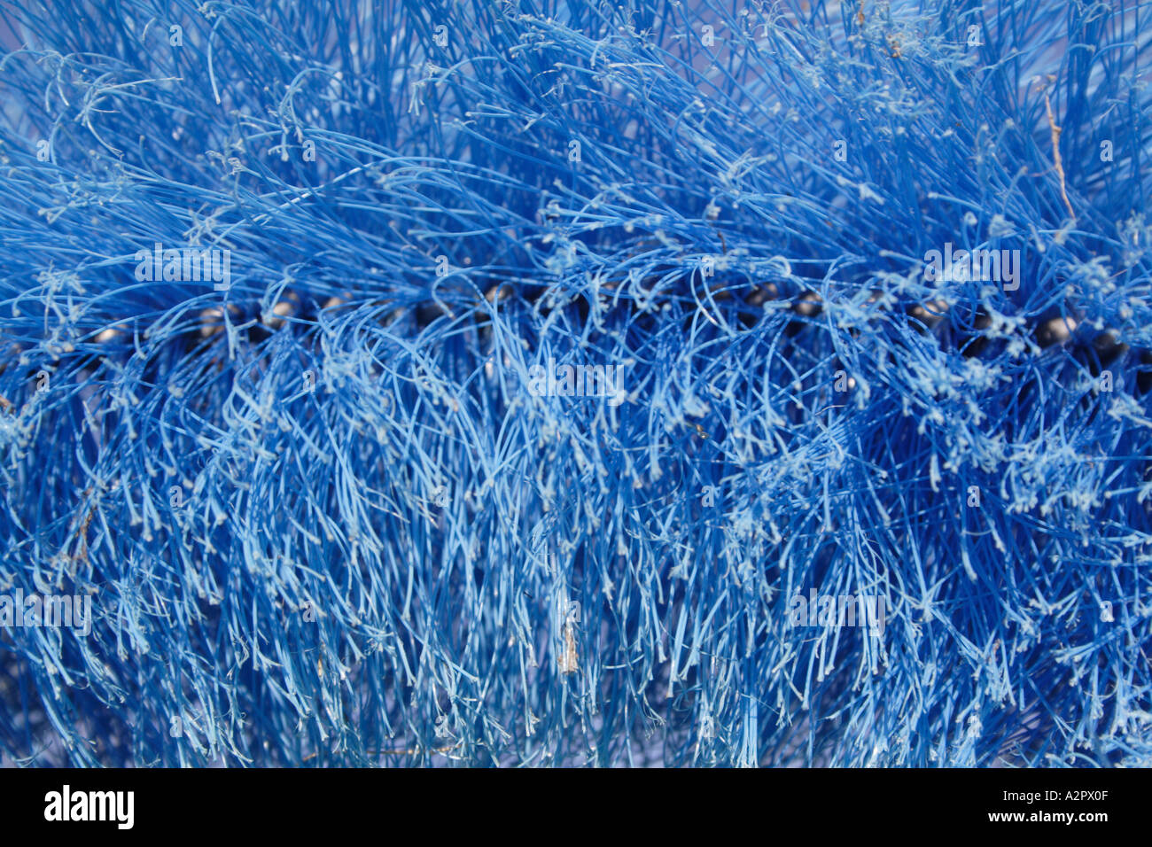 A CLOSE UP PHOTO OF THE BRISTLES ON A BROOM Stock Photo - Alamy