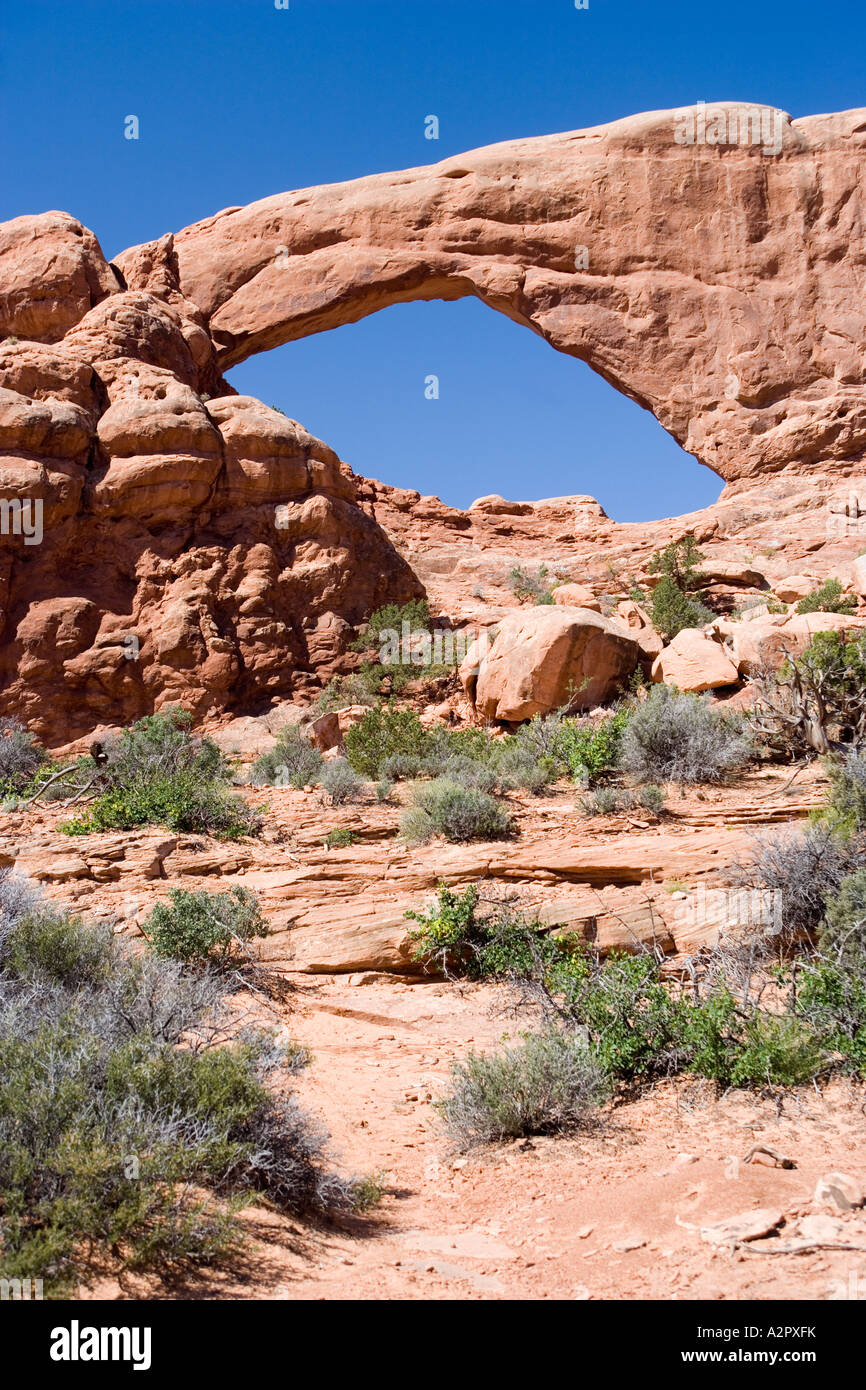 The North Window Arches National Park Utah Stock Photo - Alamy