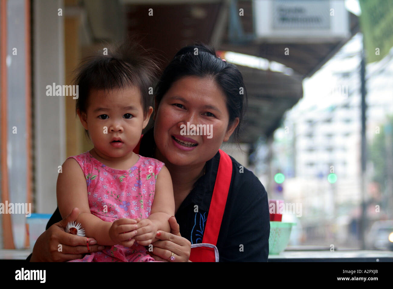 Mother and daughter, Chiang Mai, Thailand Stock Photo - Alamy