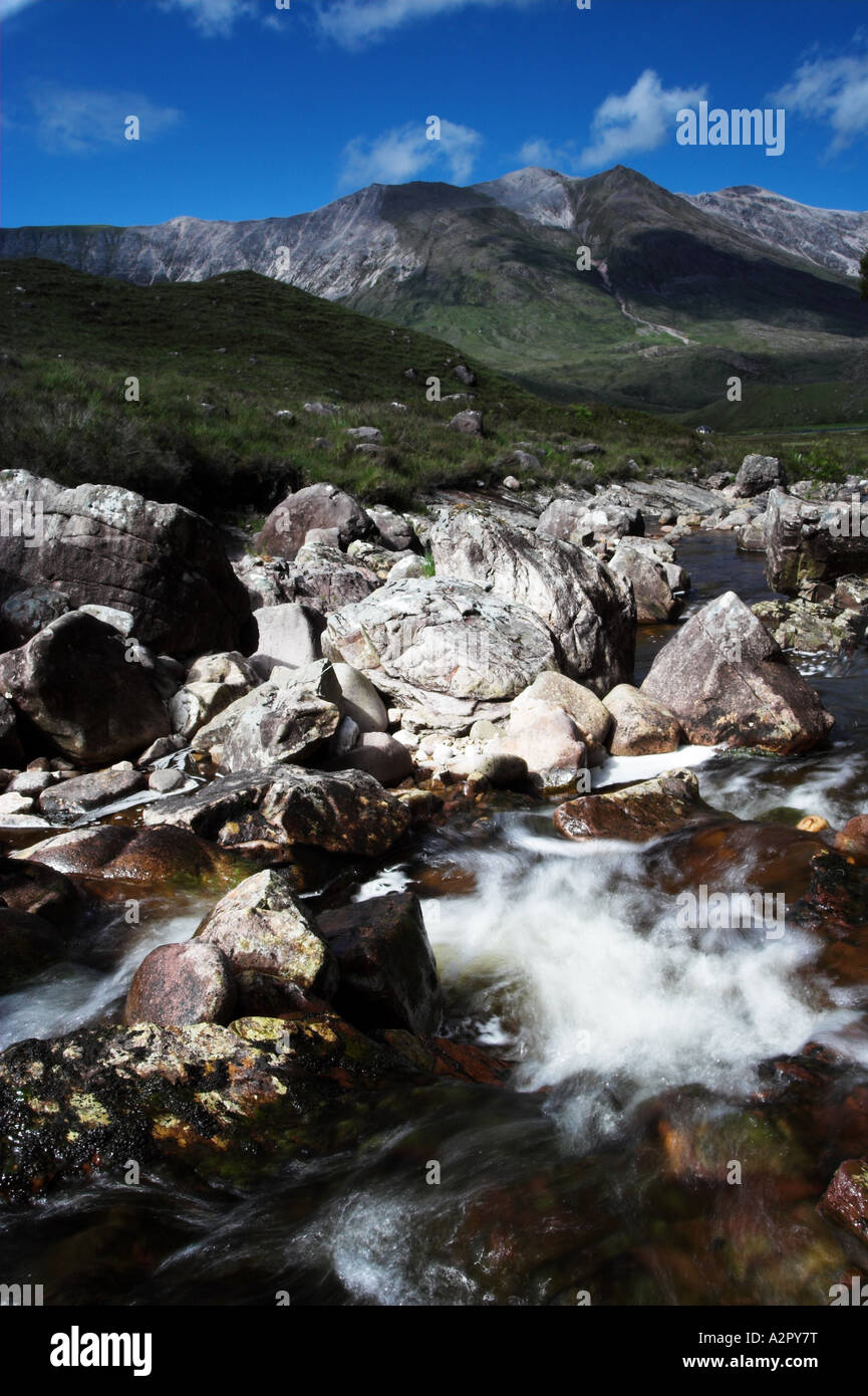 A Scottish highland stream near Glencoe Stock Photo - Alamy
