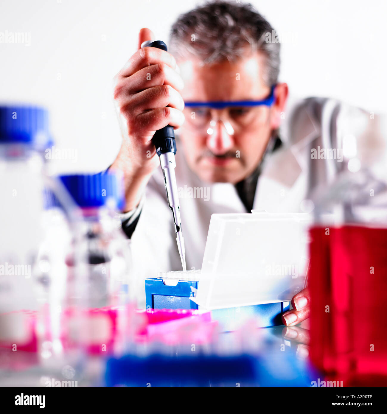 Person Working in Lab Stock Photo - Alamy