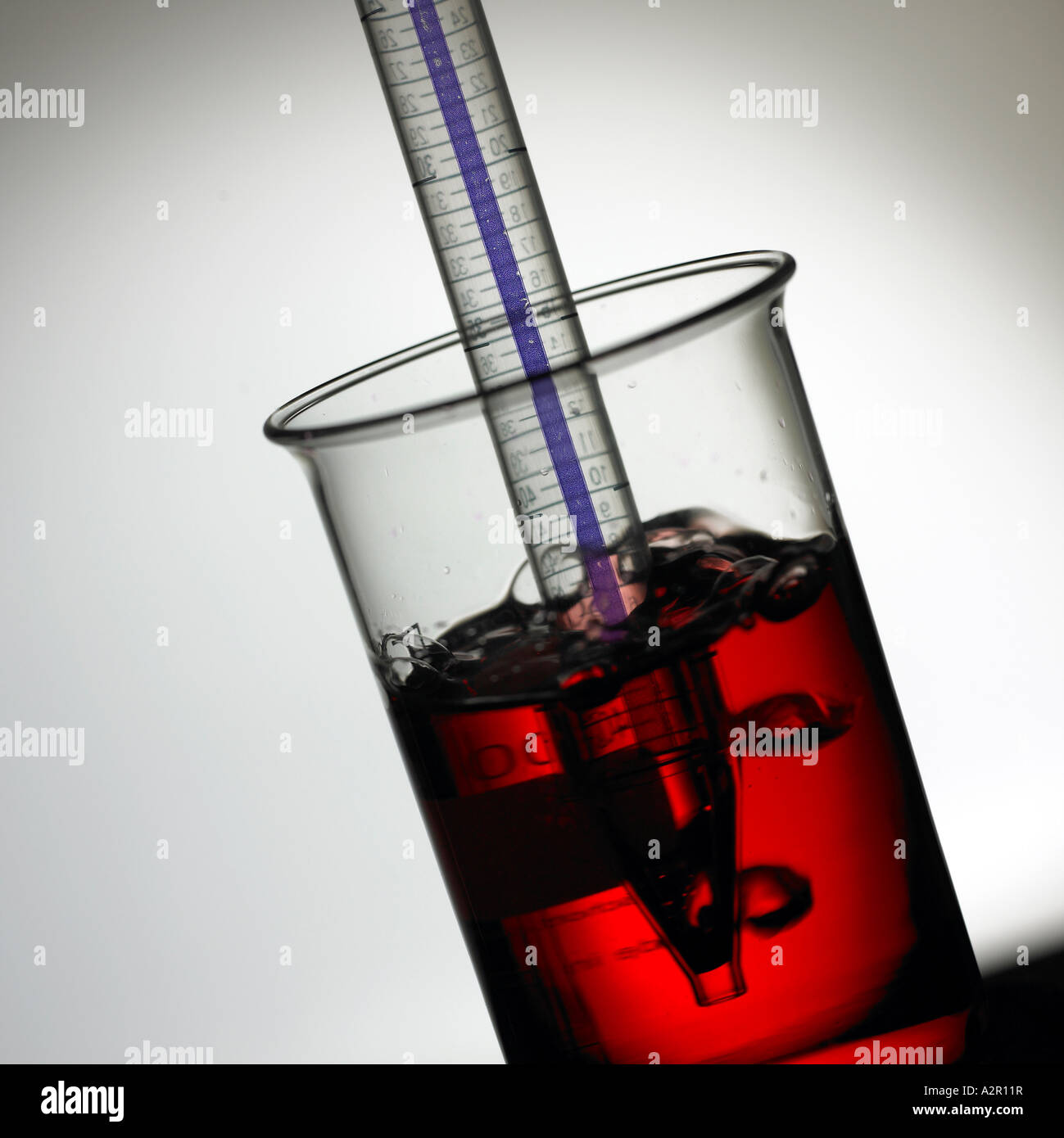 Beaker with Pipette Stock Photo - Alamy