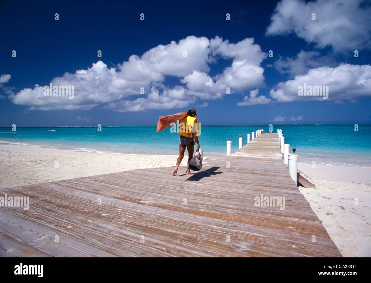 Dive Provo dive dock Grace Bay Provo Turks Caicos Islands Stock Photo ...