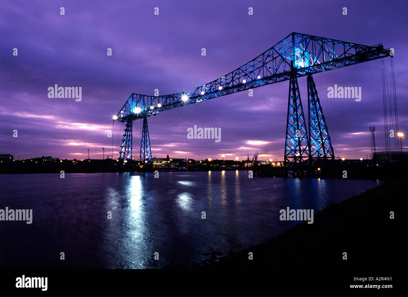 Transporter Bridge Port Clarence Middlesbrough Teesside Stock Photo - Alamy