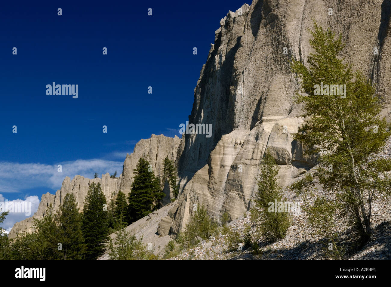 Dutch Creek Hoodoos Fairmont Hot Springs Columbia river Canadian Rocky ...