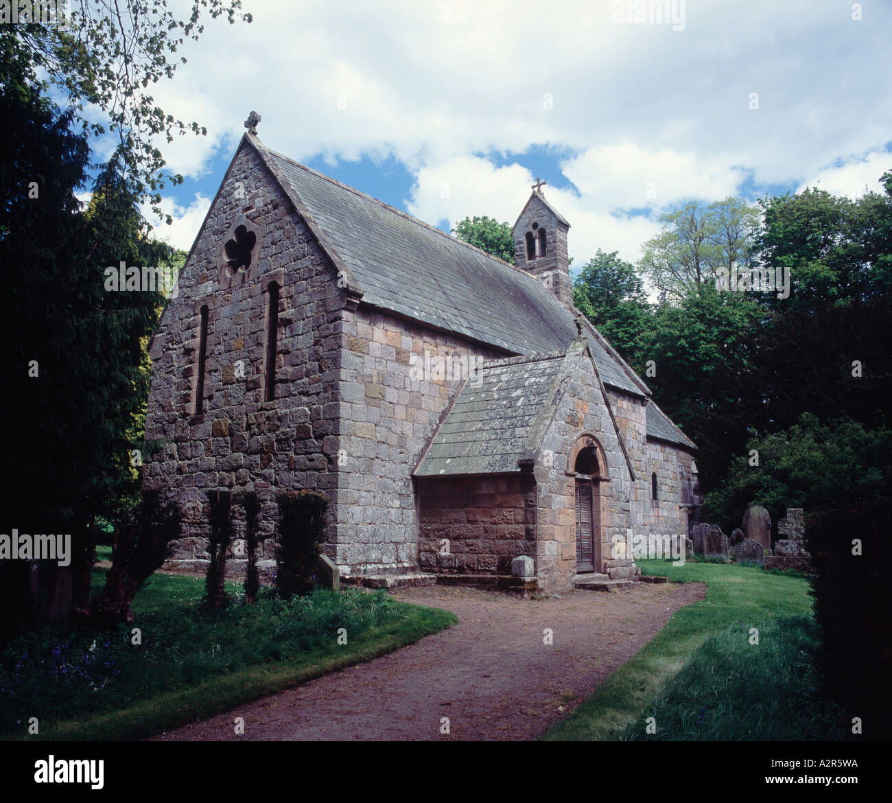 Holy Trinity Church, Old Bewick, Northumberland, England Stock Photo ...