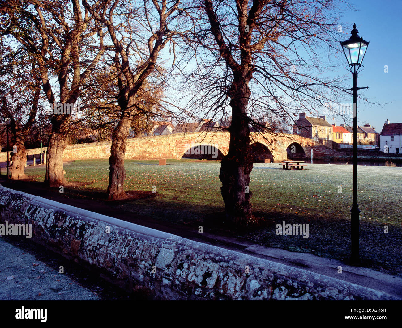 Nungate Bridge and River Tyne, Haddington, East Lothian, Scotland Stock ...