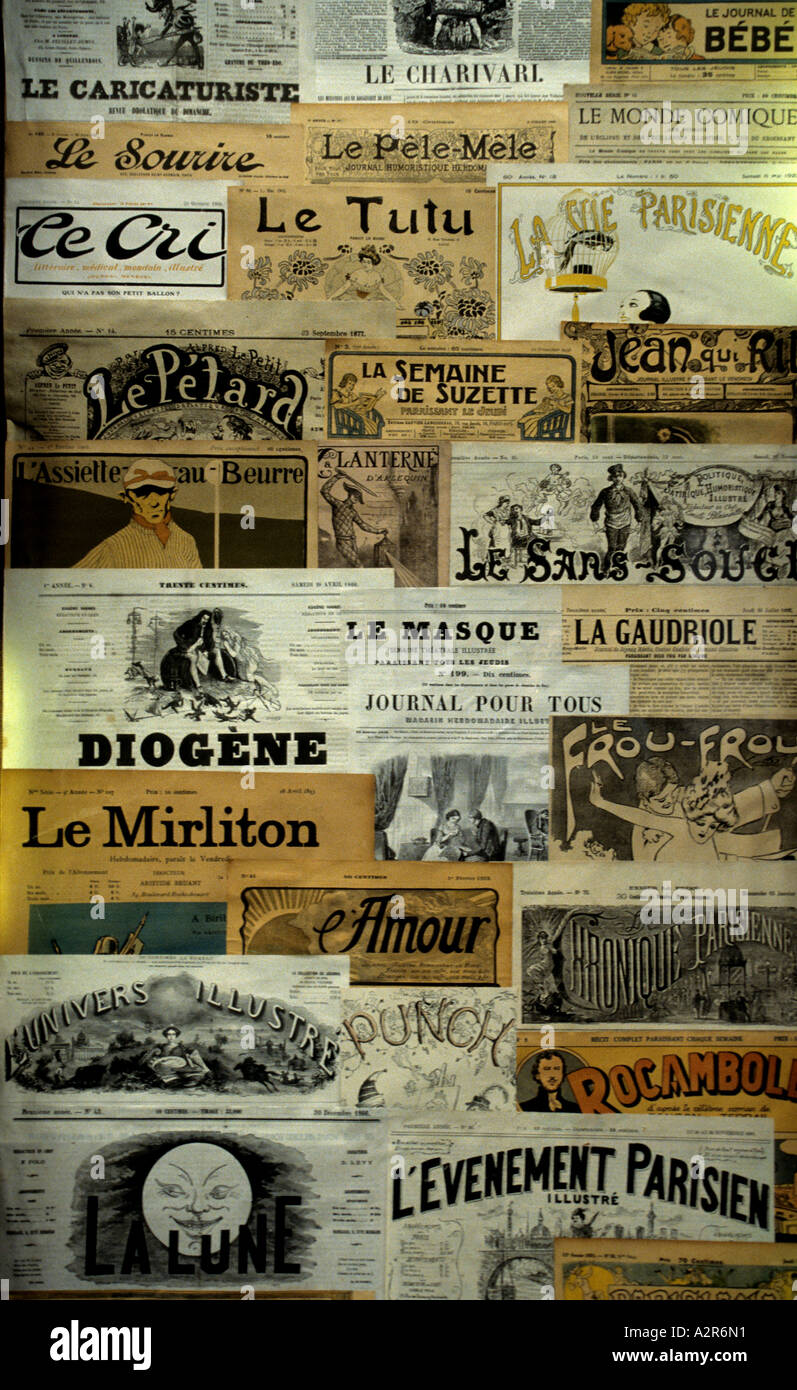 Place de Vosges Marais Paris France old newspaper newspapers Stock ...