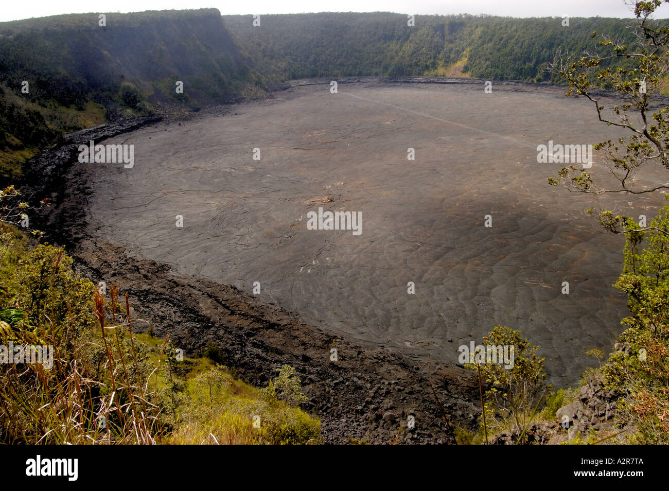 Kilauea Iki volcano caldera on The Big Island Hawaii Stock Photo - Alamy