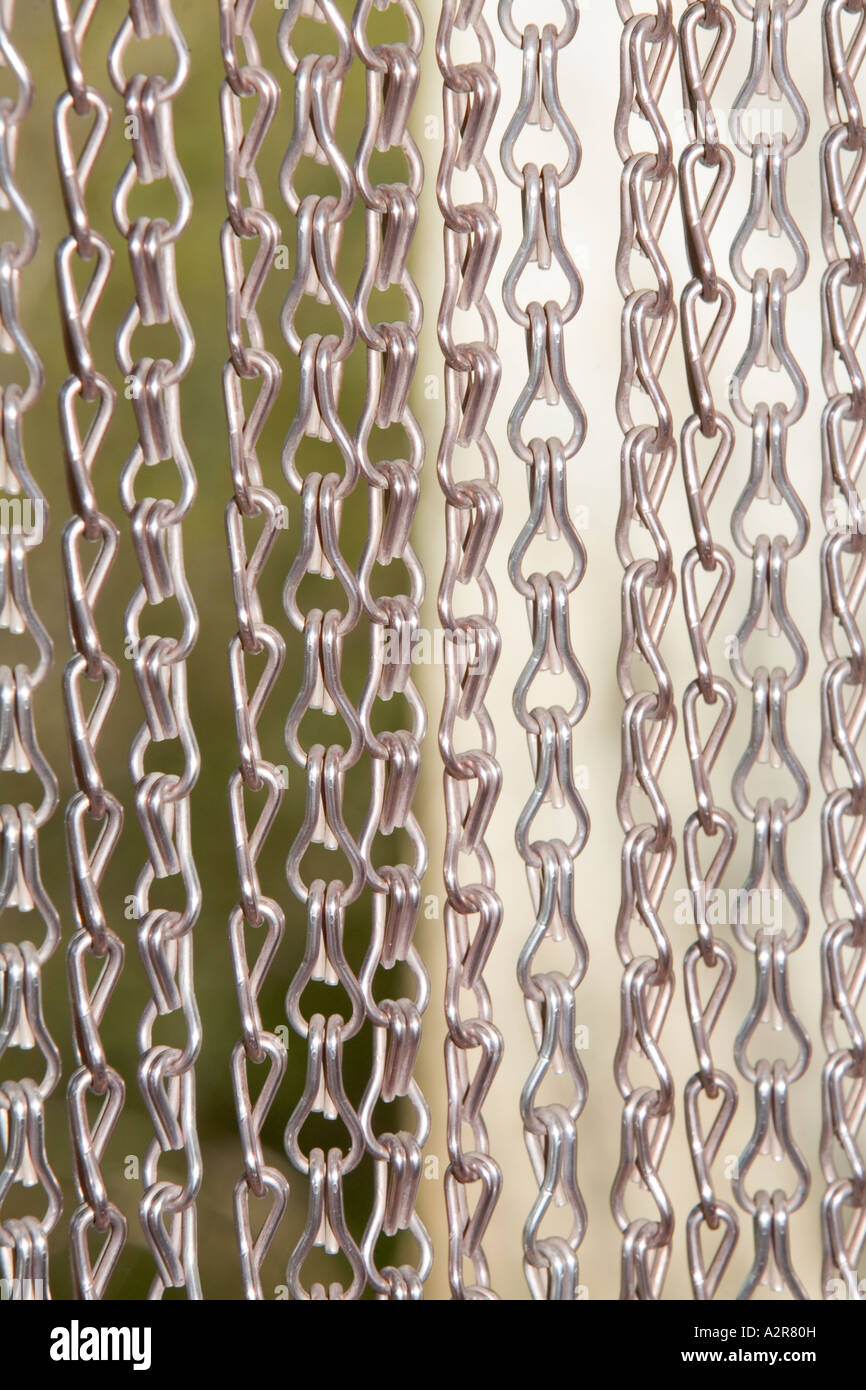 Patterns and texture chain curtain Stock Photo - Alamy