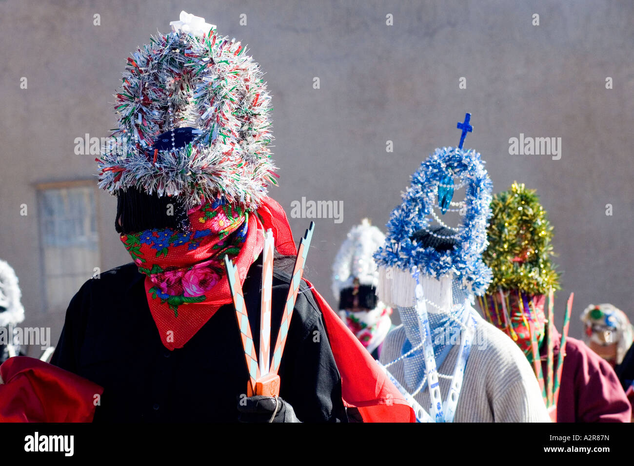 Matachines Dancers of Picuris Pueblo, New Mexico Stock Photo - Alamy