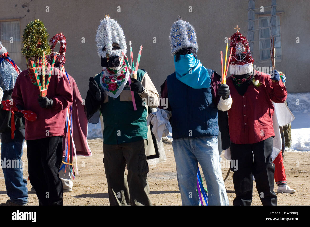 Matachines Dancers of Picuris Pueblo, New Mexico Stock Photo - Alamy