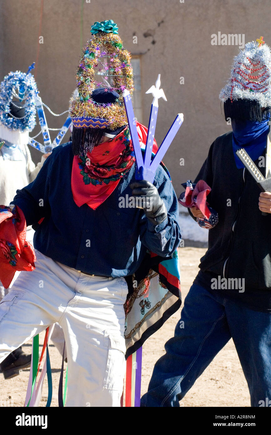 Matachines Dancers of Picuris Pueblo, New Mexico Stock Photo - Alamy
