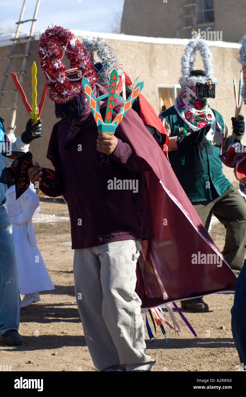 Matachines Dancers of Picuris Pueblo, New Mexico Stock Photo - Alamy