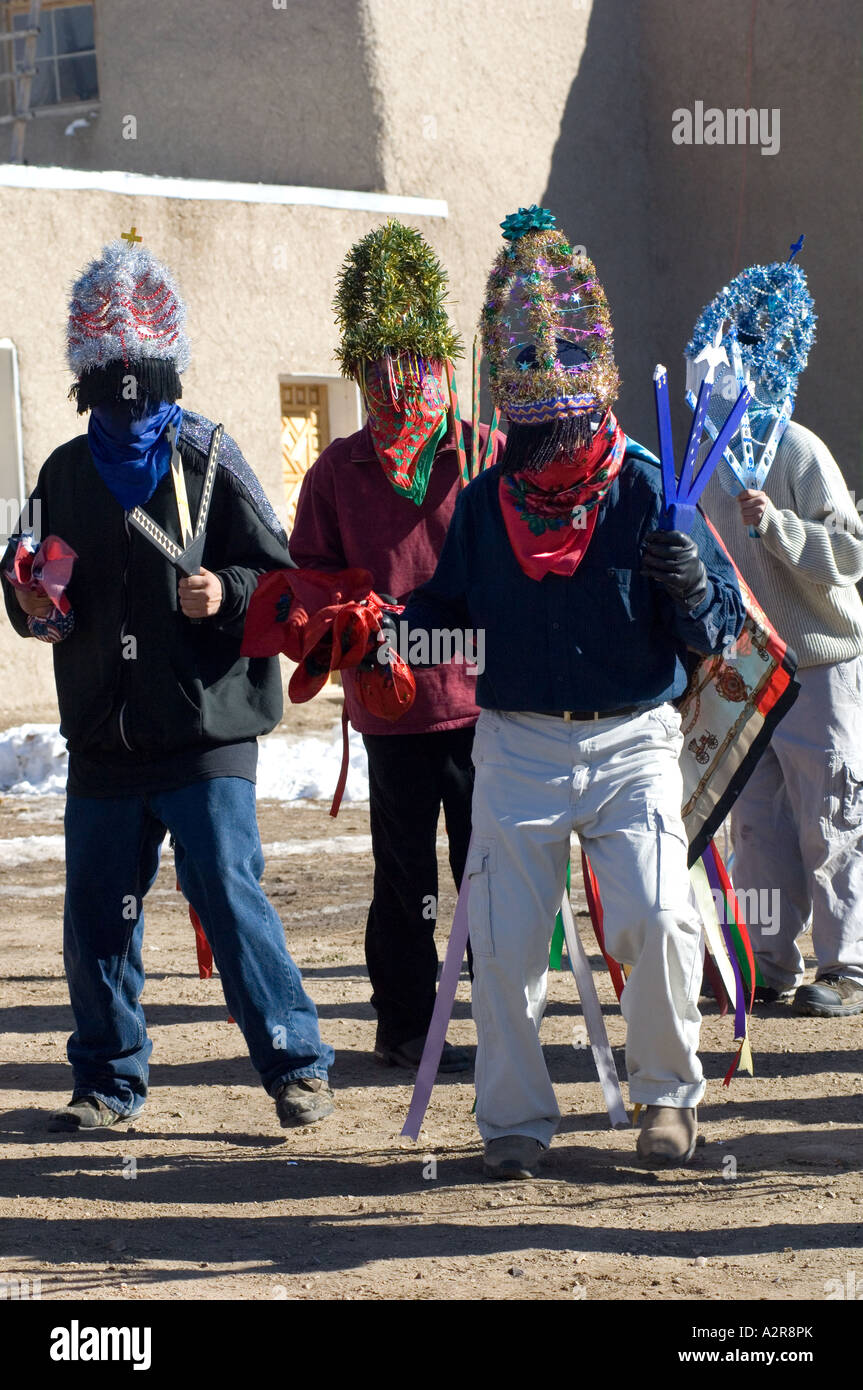 Matachines Dancers of Picuris Pueblo, New Mexico Stock Photo - Alamy