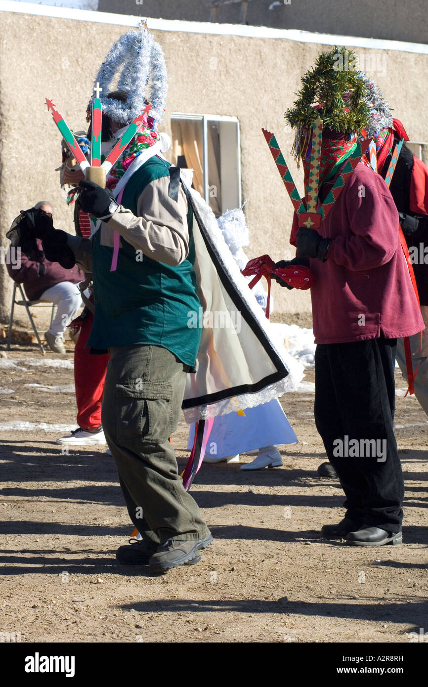 Matachines Dancers of Picuris Pueblo, New Mexico Stock Photo - Alamy