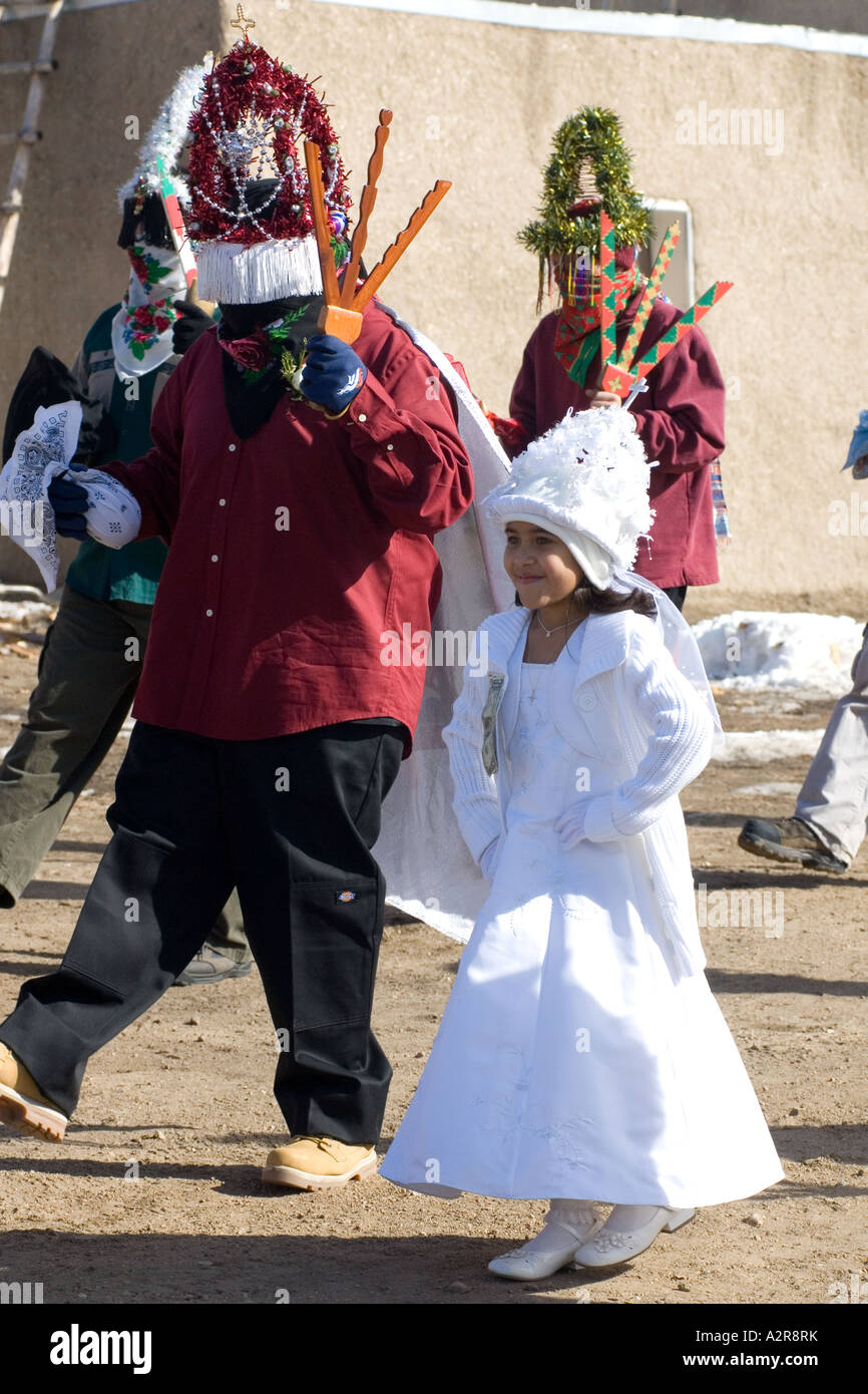 Matachines Dancers of Picuris Pueblo, New Mexico Stock Photo - Alamy